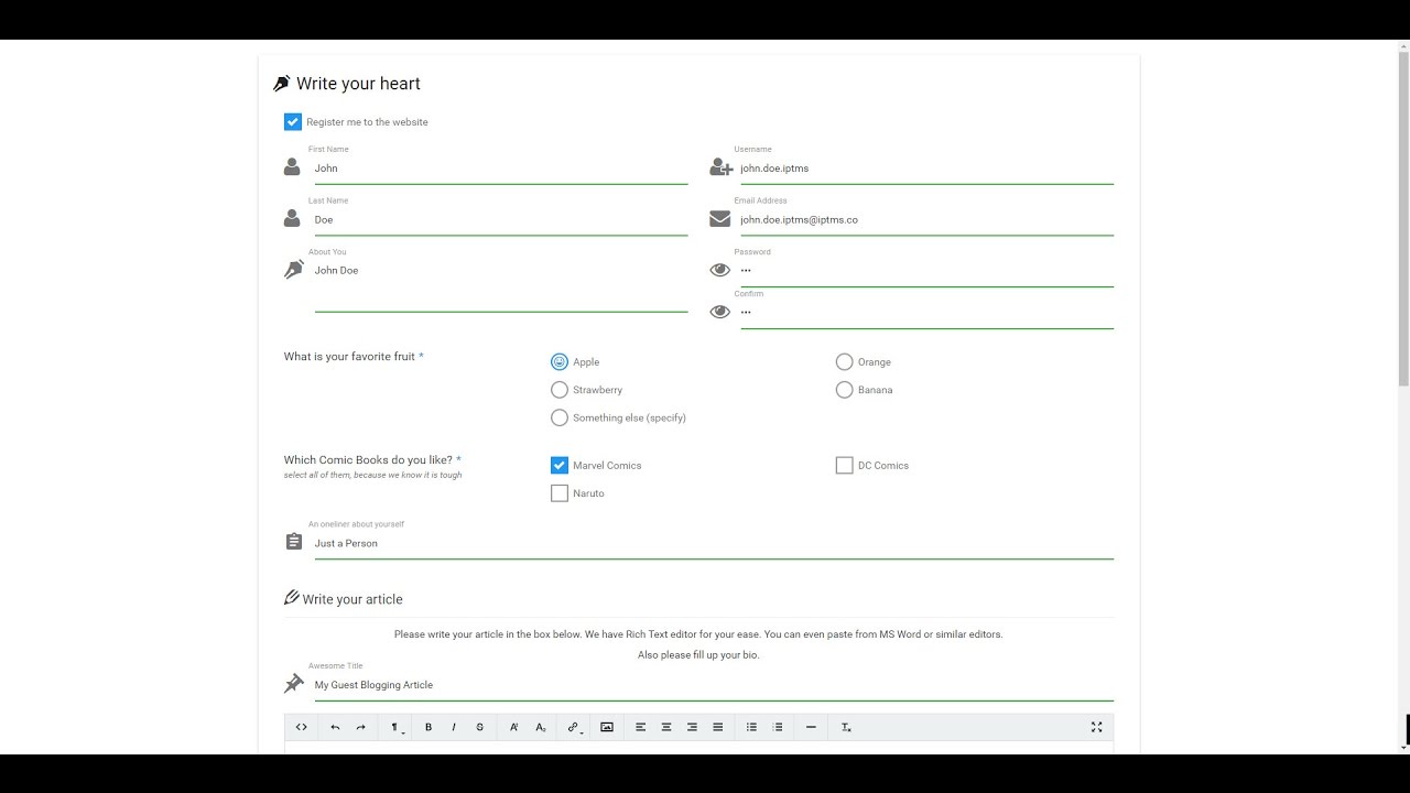 eForm WP Core Integration Demo - YouTube