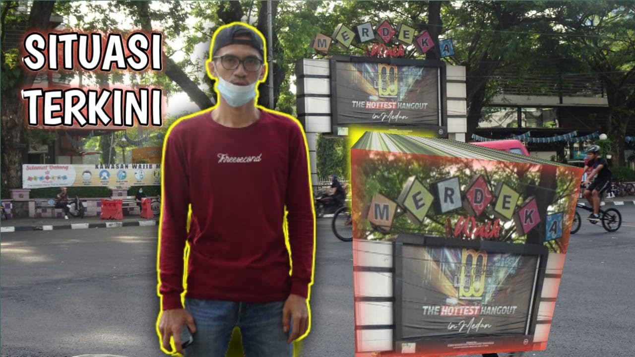 Situasi Lapangan Merdeka Medan Merdeka Walk | Pusat Kota medan - YouTube