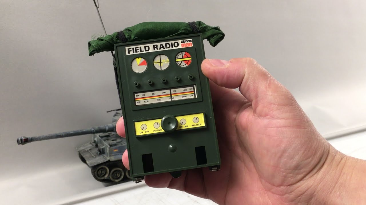 Vintage Action Man Field Radio - YouTube