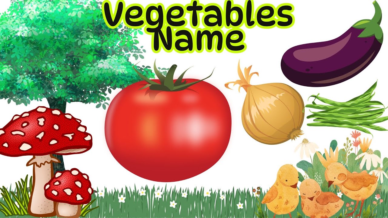 Phonics sound with vegetables I vegetables for kids I English learning ...