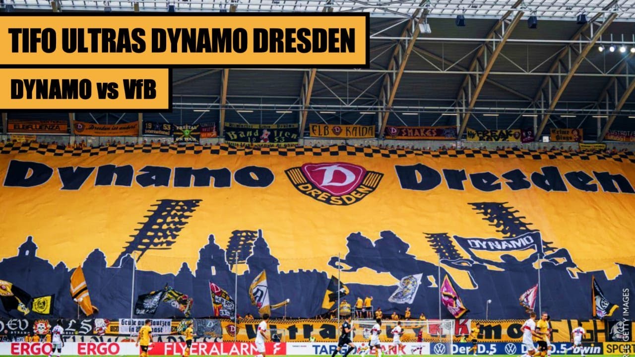 Tifo Dynamo Dresden Ultras in DFB Pokal || Dresden vs VfB (29.07.2022 ...