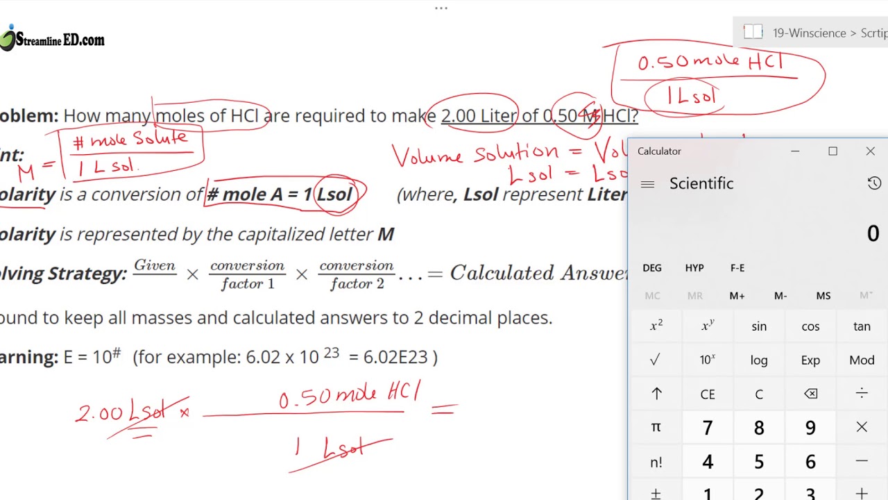 molarity as conversion factor - YouTube