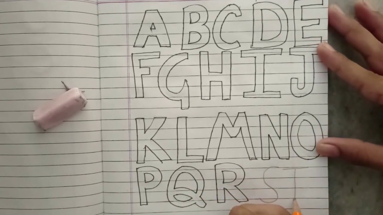 how to hand lettering - YouTube