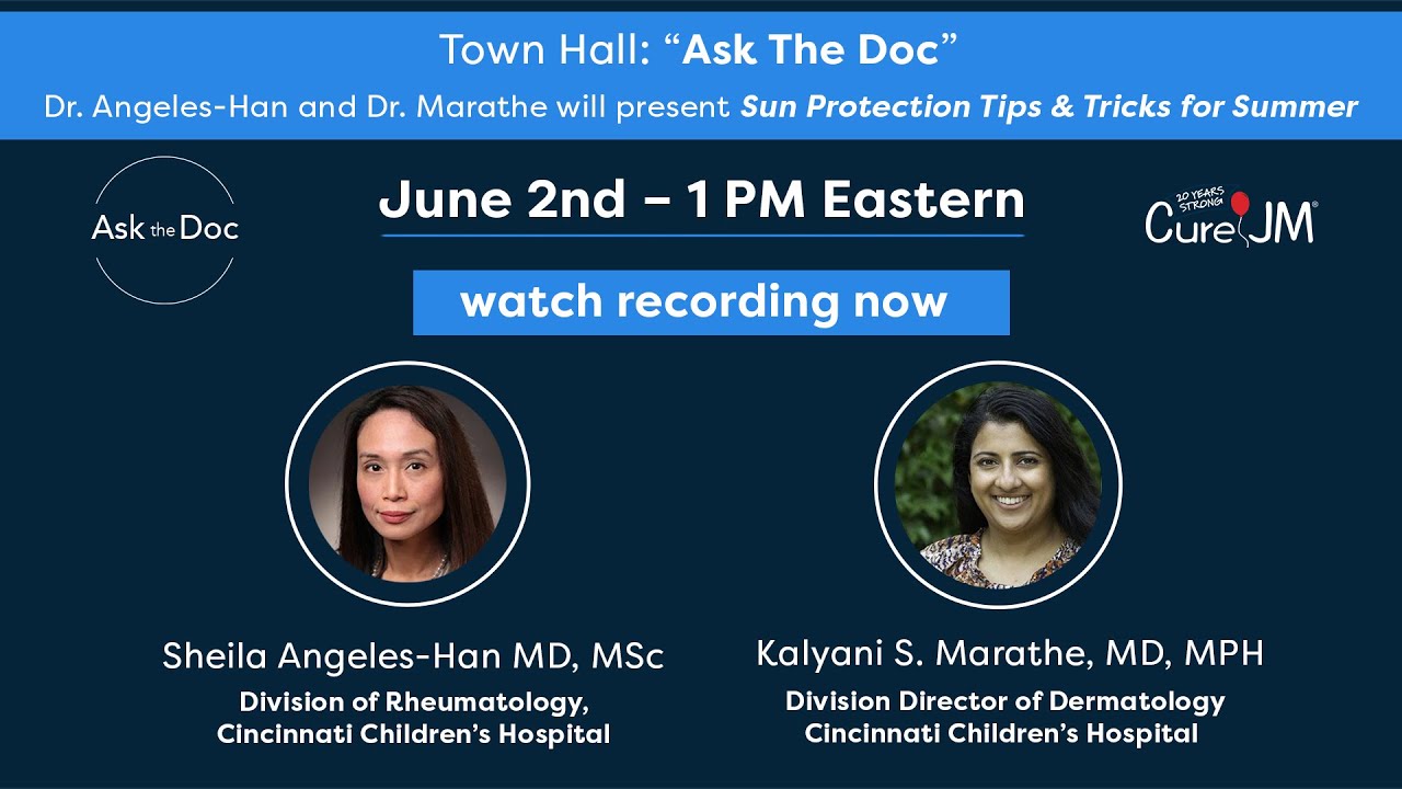 Dr. Angeles-Han and Dr. Marathe will present Sun Protection Tips ...