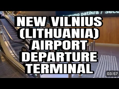 New Lithuanian Vilnius Airport Departure terminal | exploring 