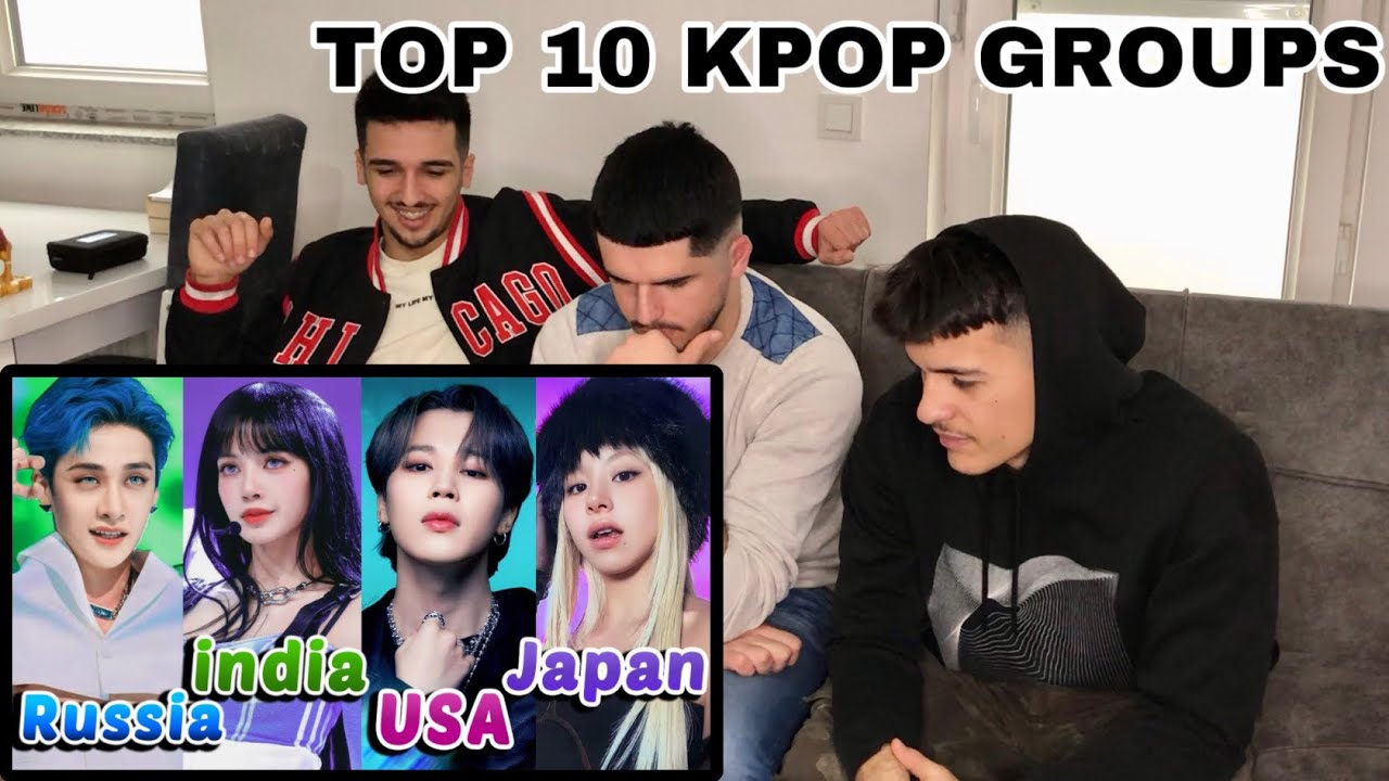 FNF Reacting to Top 10 Most Viewed Kpop Groups in Each Country on ...