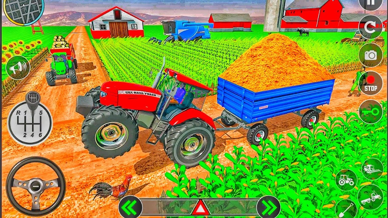 Indian Tractar Farming Transport Simulator 3D Game – Android Gameplay 🚜 ...