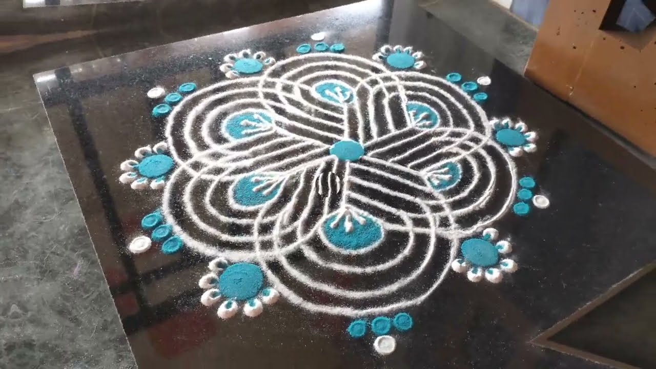 Beautiful Colam design rangoli | daily small creative rangoli | साधी ...