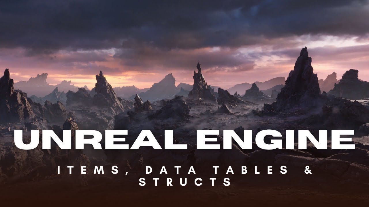 UE5 Beginner Tutorial Items, Data Tables & Structs - YouTube