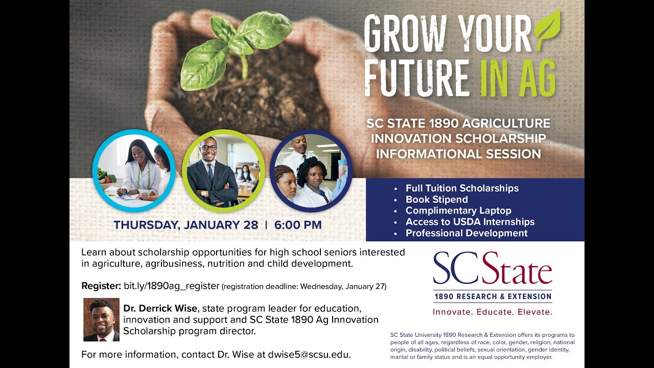 2021 SC State 1890 Ag Innovation Scholarship Program Informational ...