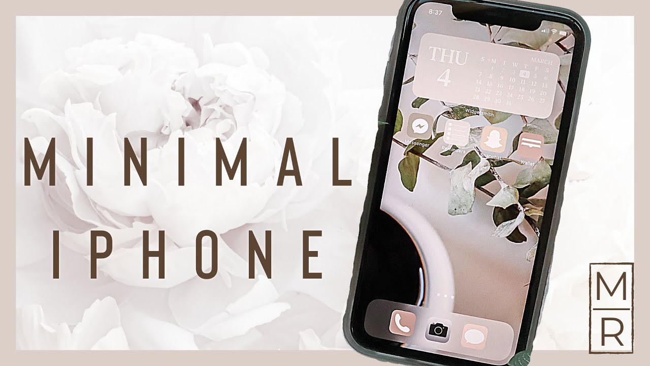 MINIMAL IPHONE SETUP 2021 | Digital Decluttering for Beginners | What's ...