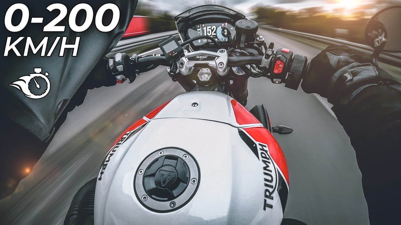 SPEED TRIPLE RS | 0-200 KM/H - AUTOBAHN - ACCELERATION 🔥 HQ SOUND - YouTube