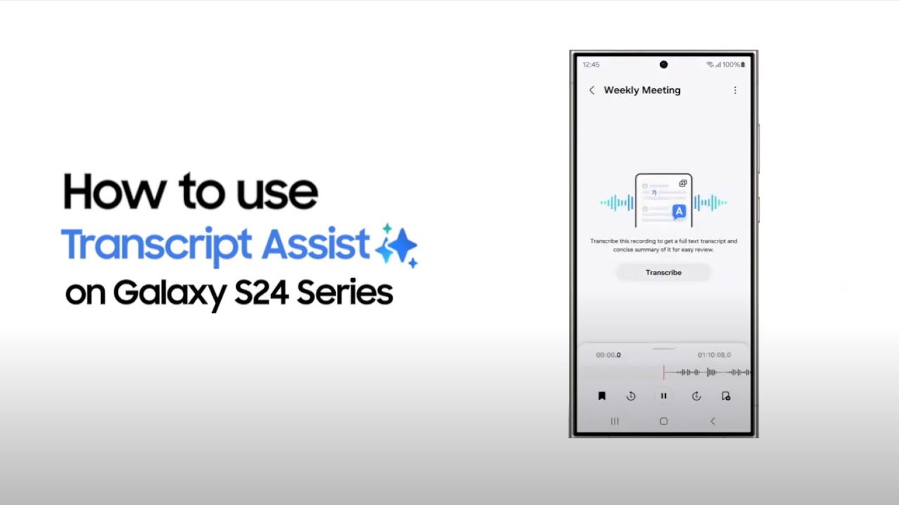 Galaxy S24 Series: How to use Transcript Assist & Browsing Assist ...