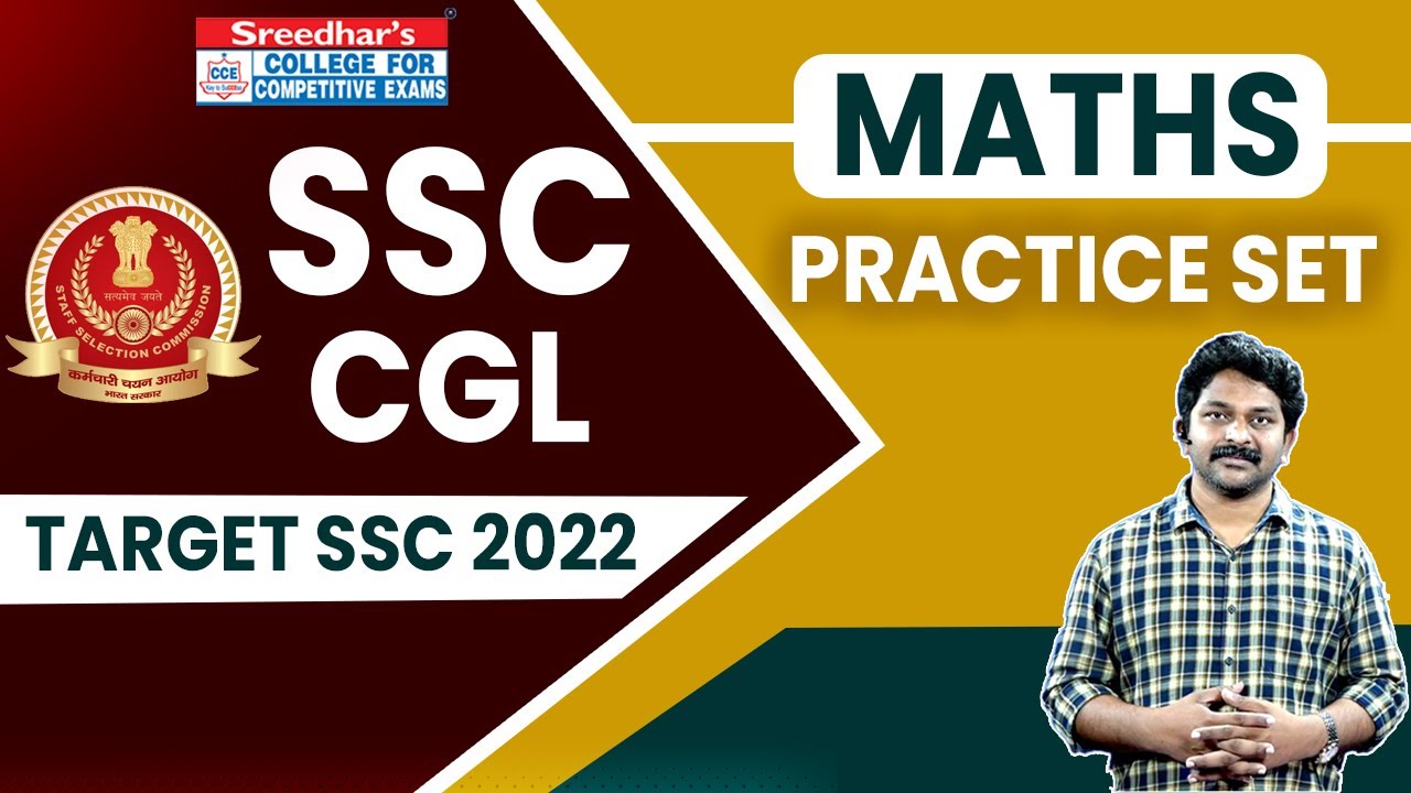 SSC CGL 2022 TIER-1 MATHS PRACTICE SET - YouTube