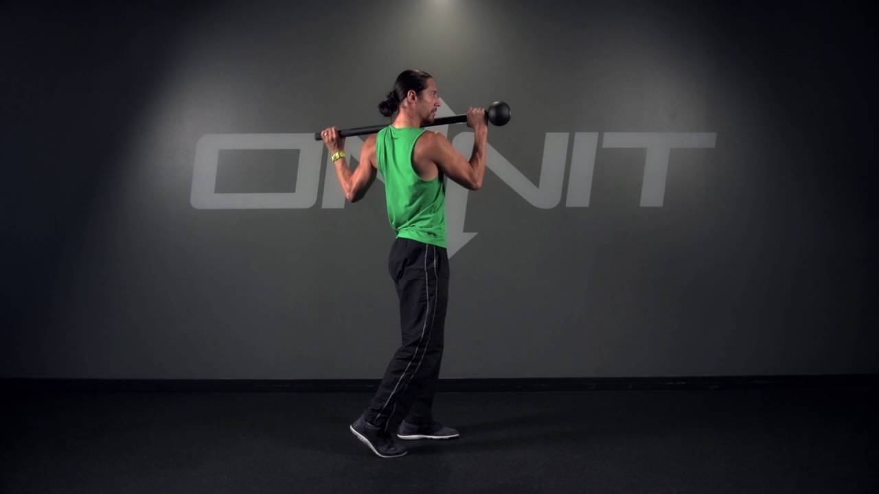 Staggered Stance Uppercut Press Steel Mace Exercise - YouTube