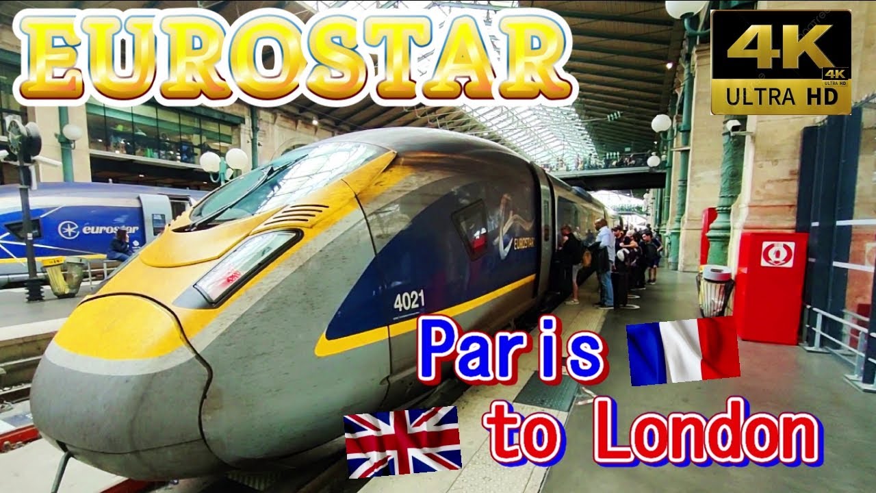 【4x speed Window view】EUROSTAR Paris to London - YouTube