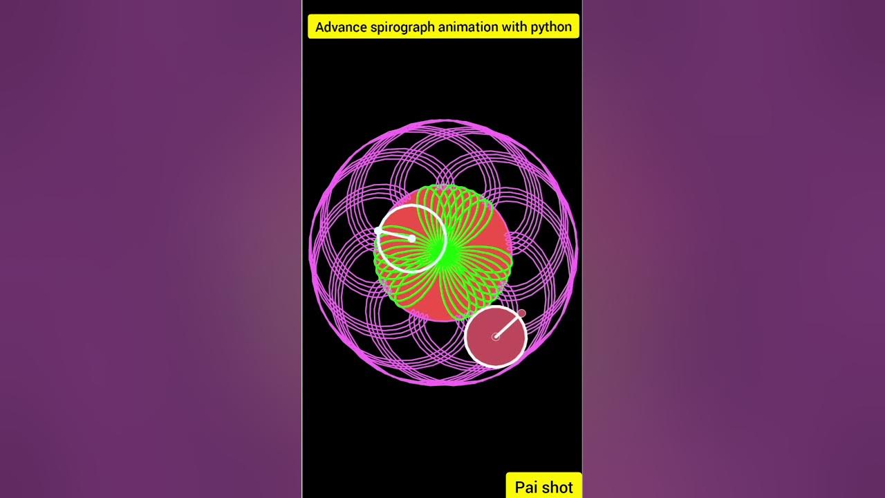 Advance spirograph animation28 with python #shorts😍 - YouTube