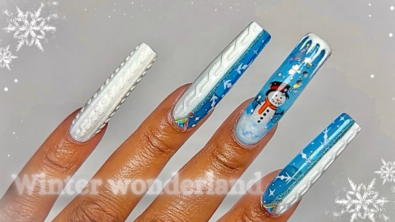 Create Whimsical Snowy Magic with SNOW GLOBE Nail Art & Gelx Nails ...