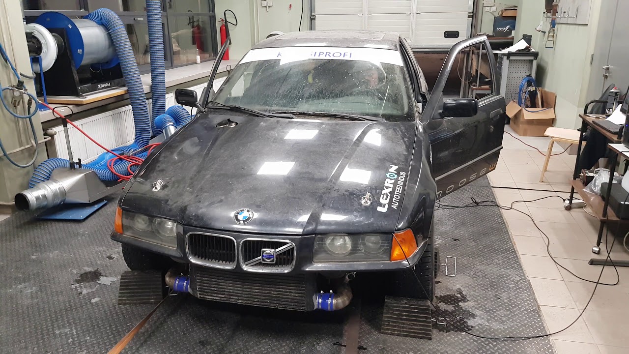 BMW E36 T5 dyno vol1 - YouTube