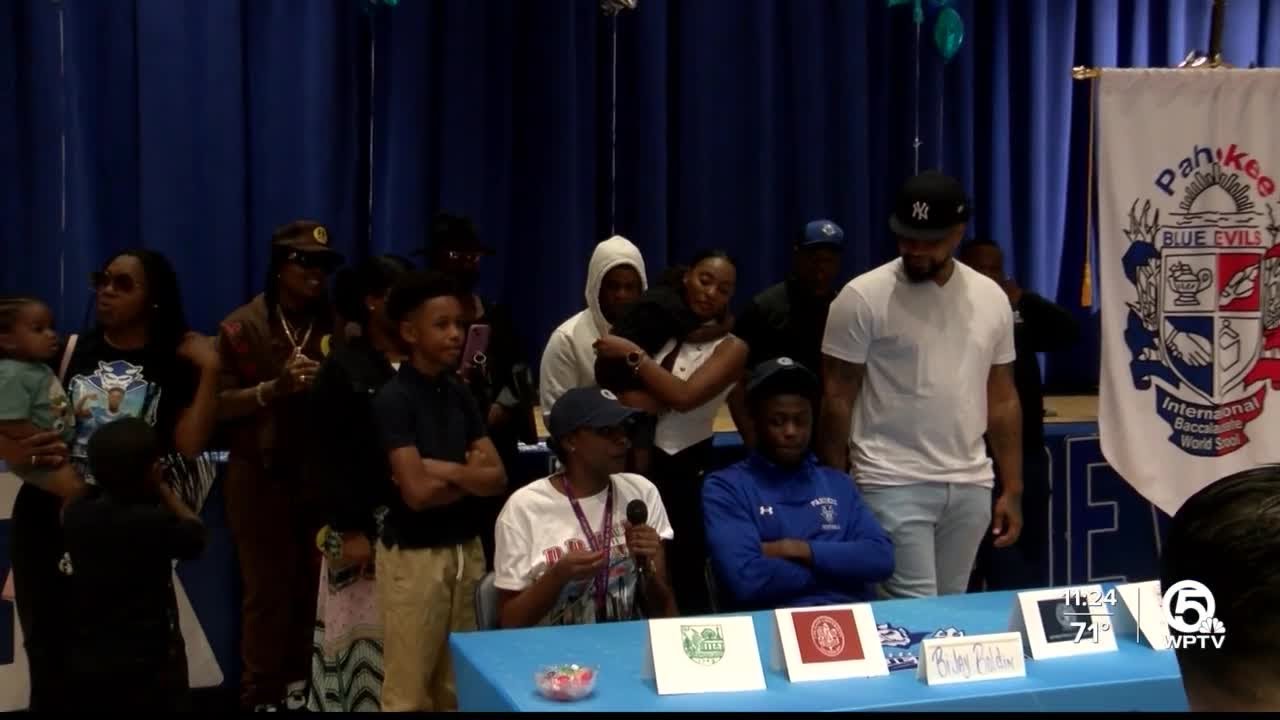 Corey McIntyre, jr headlines Treasure coast signing class - YouTube