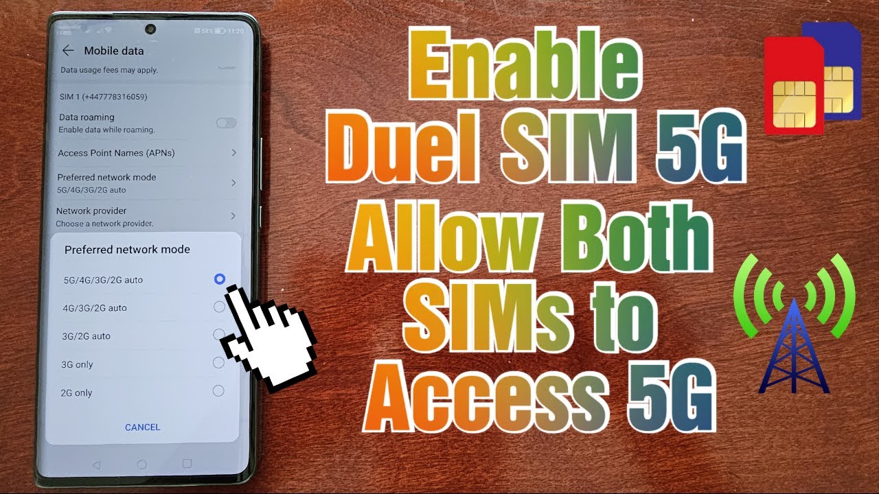 Honor Magic 5 Lite How to Enable (DUEL SIM 5G) Allow Both Sim Cards to ...