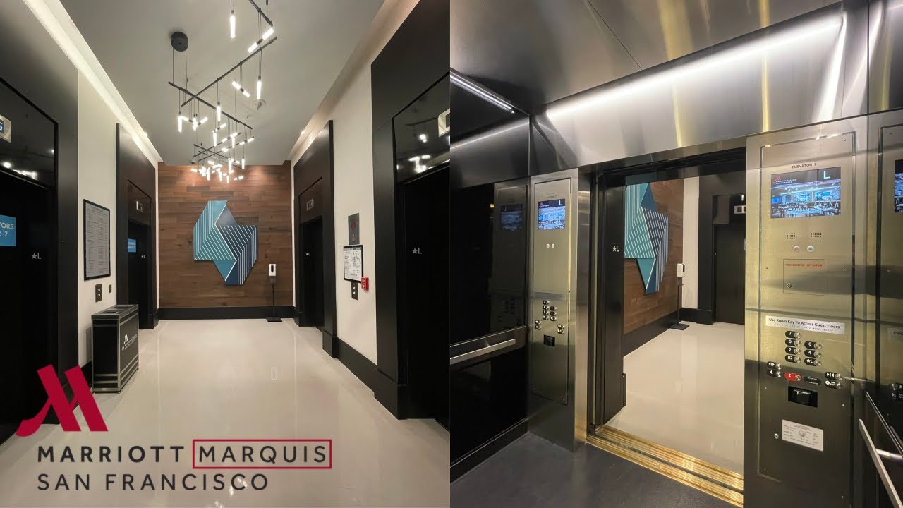 OTIS Traction Low-Rise Elevators - Marriott Marquis in San Francisco ...
