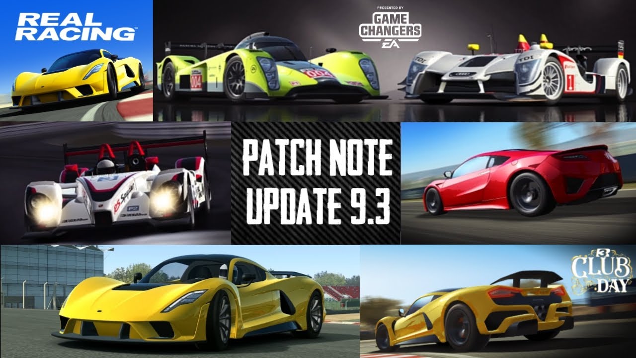 Real Racing 3 Update Patch Notes 9.3 - YouTube