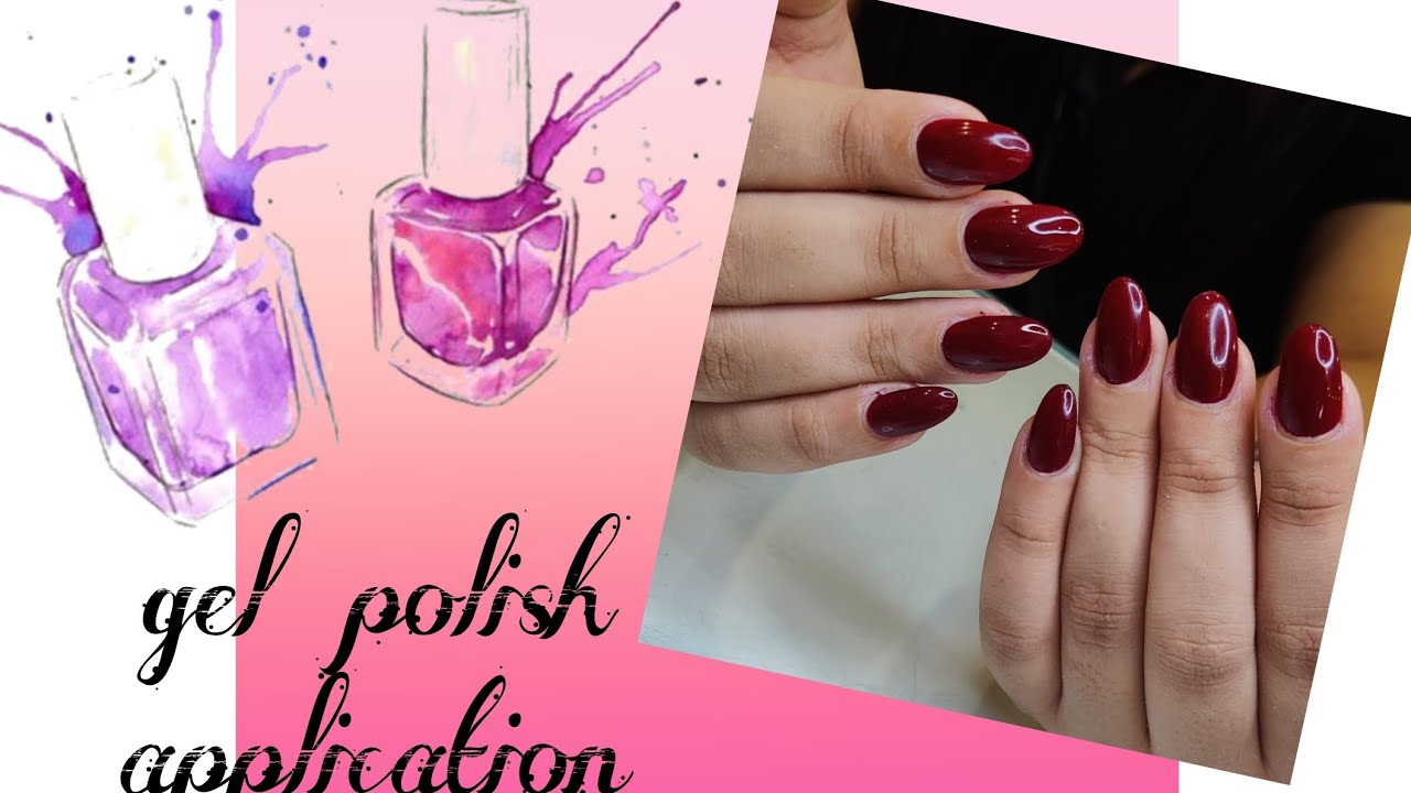 gel polish application 💅 - YouTube