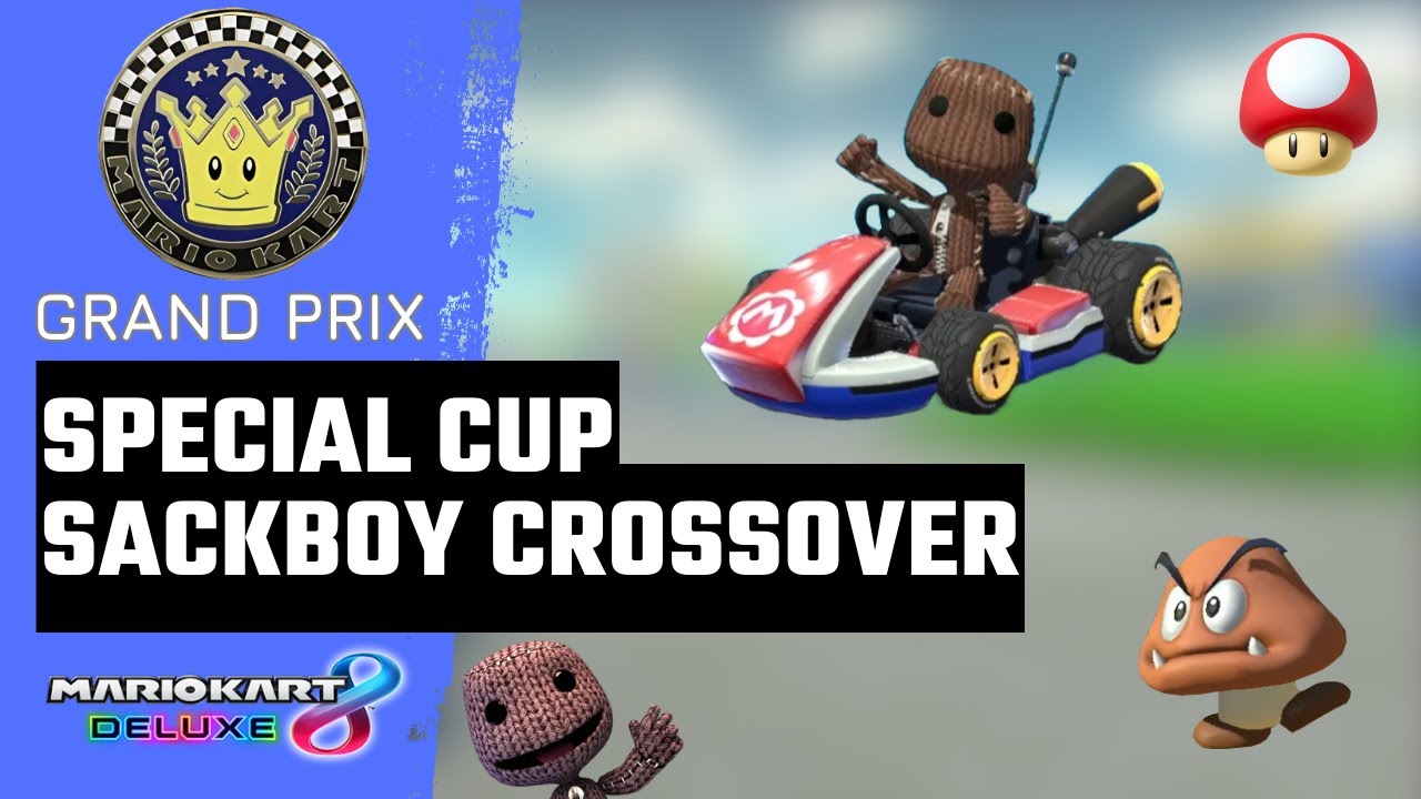Sackboy Karting Adventure In Mario Kart 8 Deluxe .!!! - YouTube