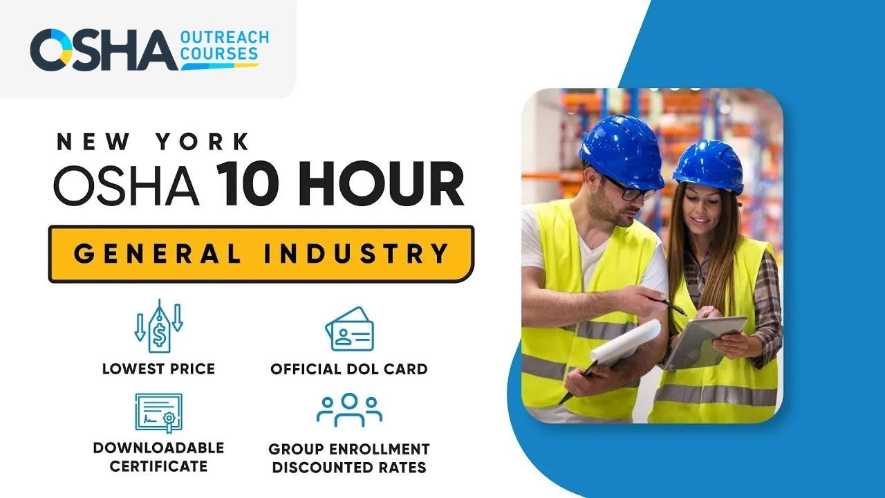 NY OSHA 10 Hour General Industry | Workplace Safety Training - YouTube