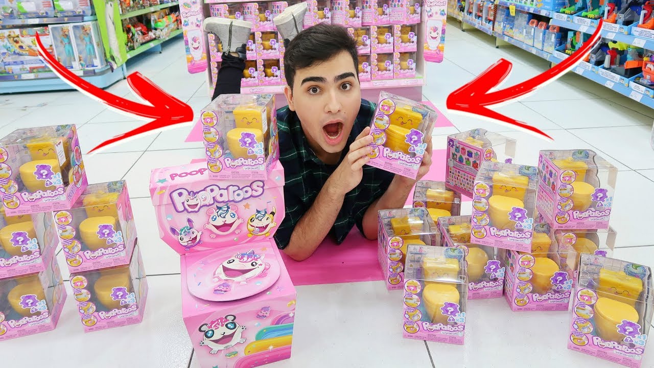 ABRINDO VÁRIOS POOPAROOS SURPRESAS QUE FAZEM COCÔ COM GLITTER - YouTube