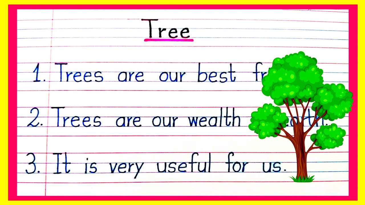 10 lines Essay on Tree | Essay on Tree in English 10 lines |Importance ...
