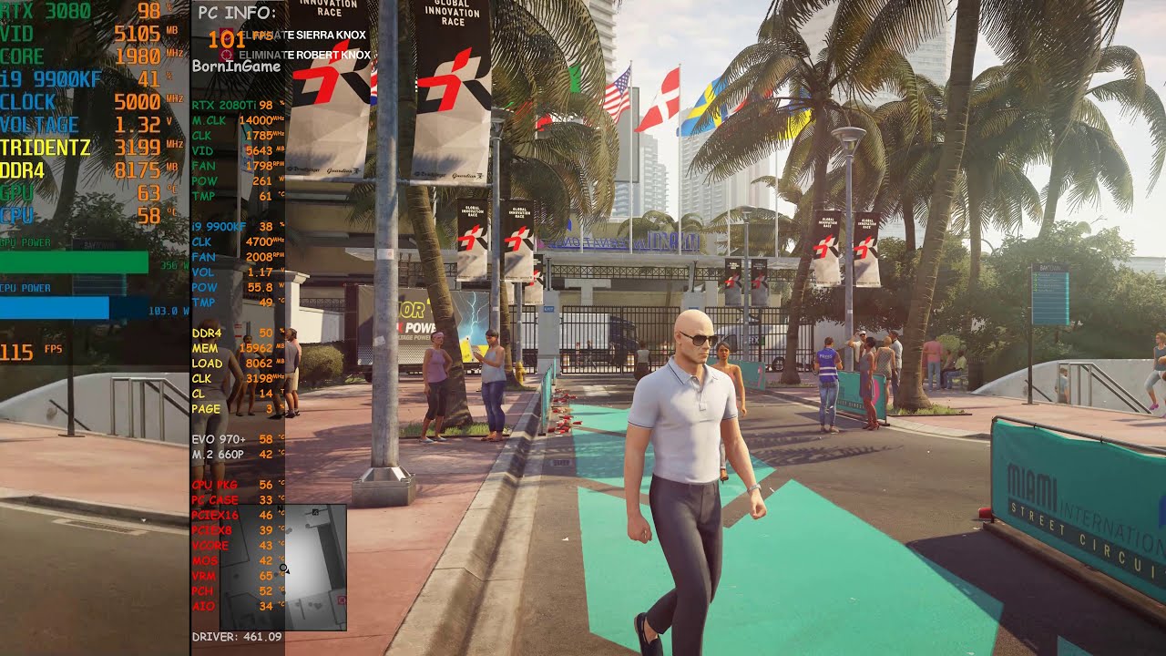 Hitman 2 RTX 3080 vs RTX 2080Ti - YouTube