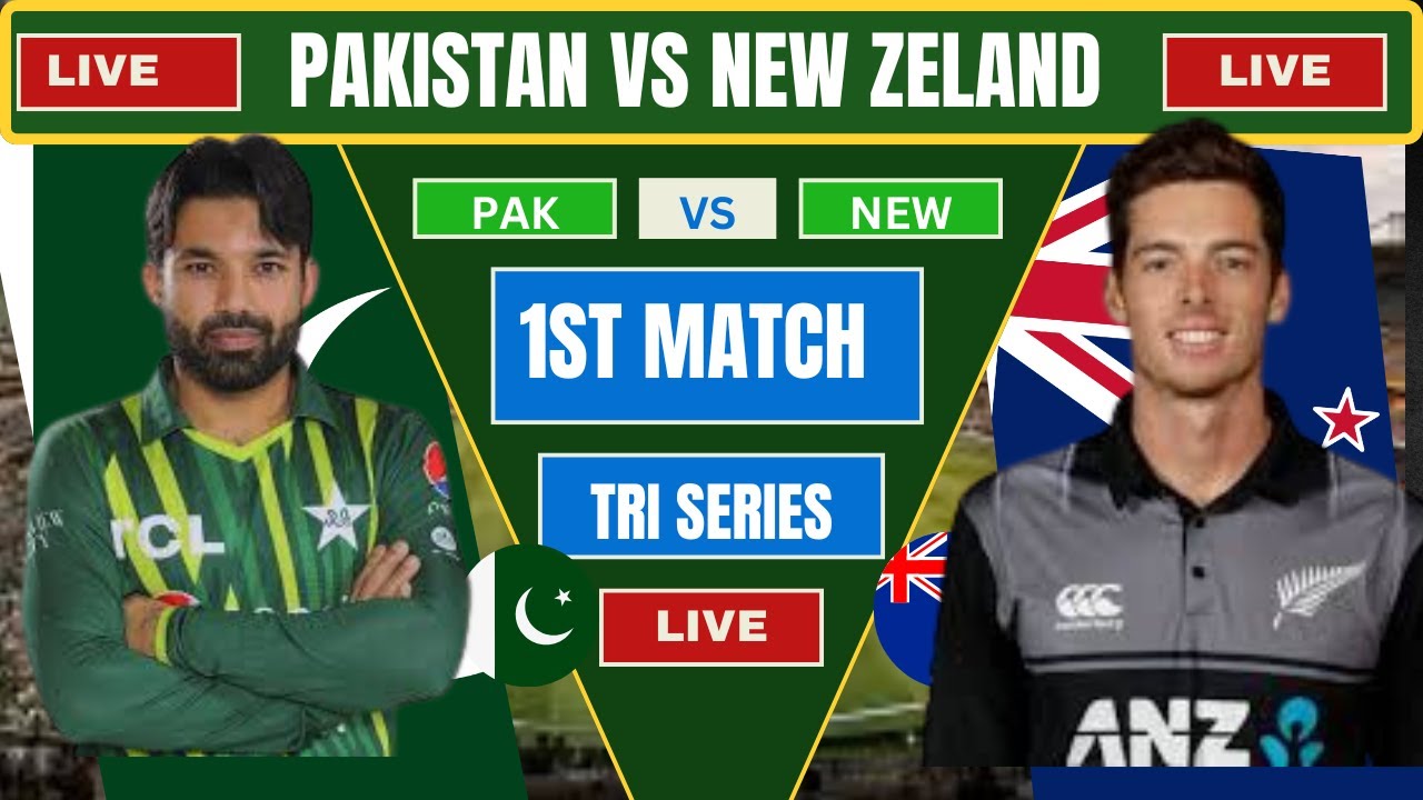 🔴 Live: pakistan vs Newzeland Live 1st odi | tri series Live Match ...
