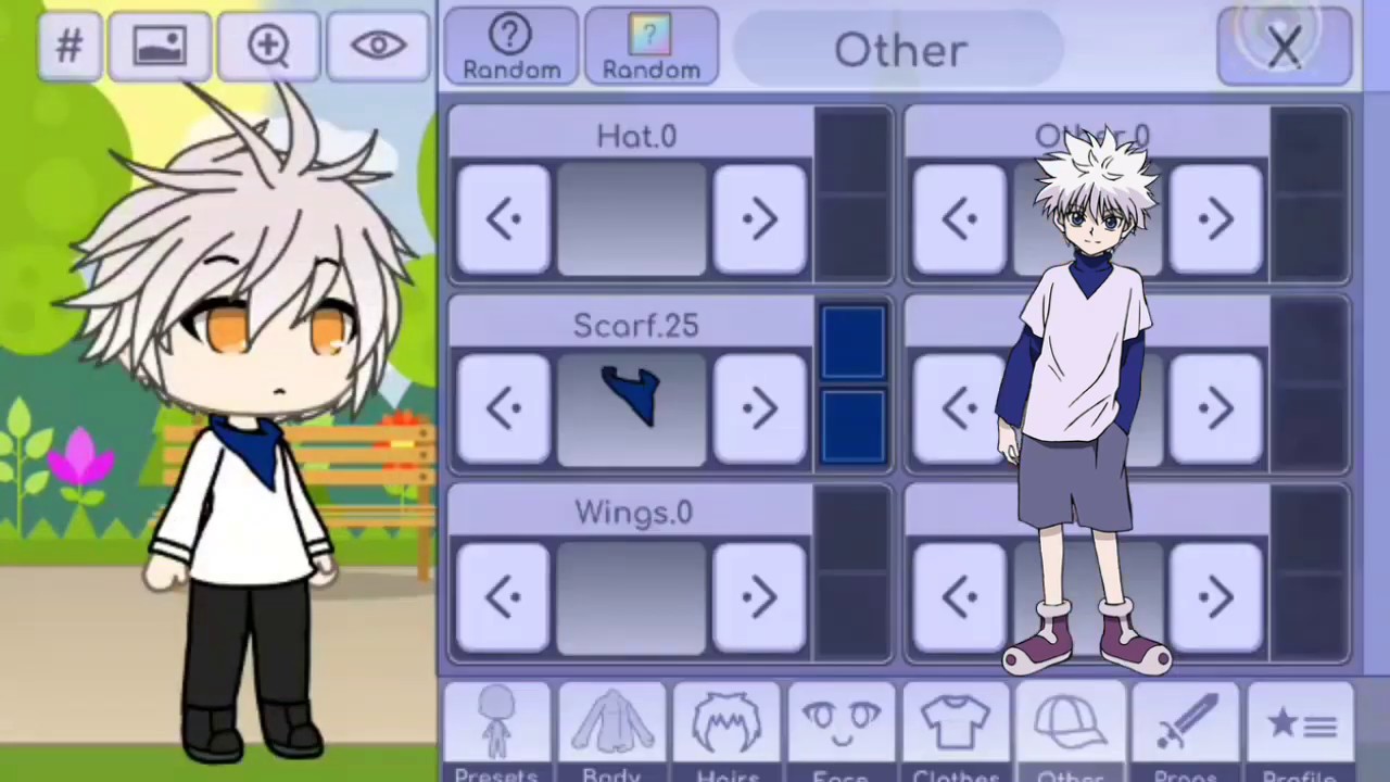 COMMENT FAIRE LES PERSONNAGES DE HUNTER X HUNTER GACHA LIFE FR: killua ...