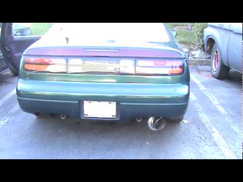 300zx single exhaust - YouTube