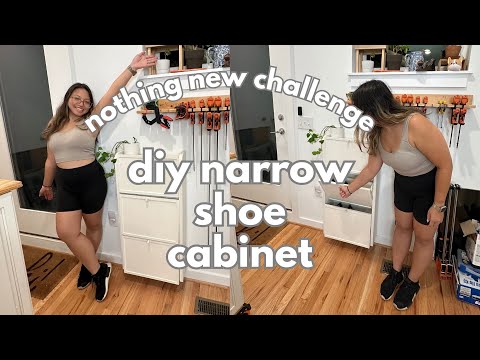 building a narrow shoe cabinet from scratch *nothing new challenge*