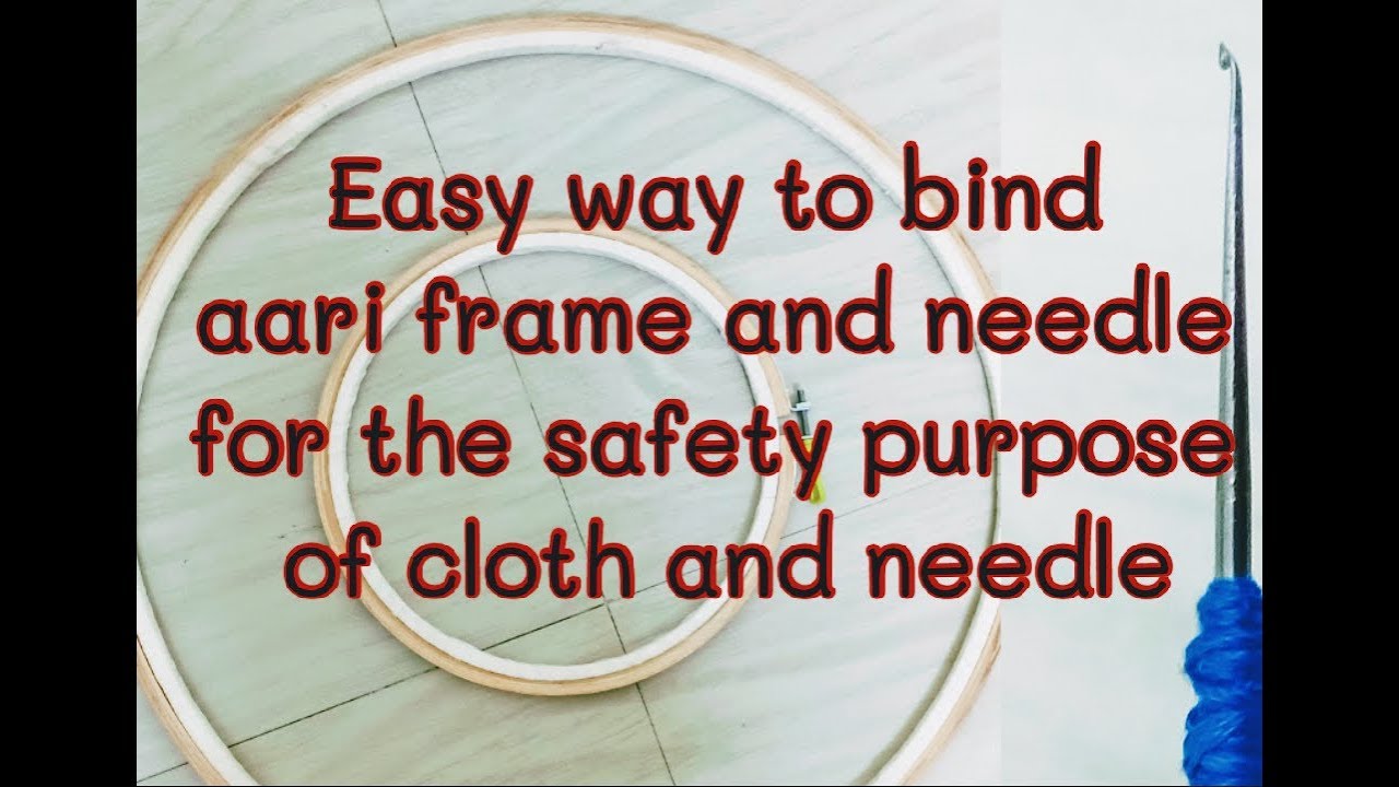 How to bind aari frame and needle - YouTube