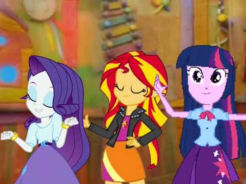 Sunset Shimmer, Twilight Sparkle, And Rarity's Marching Band Feet!