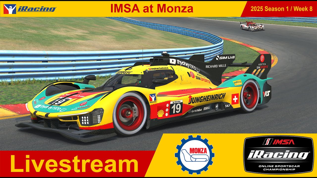 iRacing: Monza – Season 2025S1 - Ferrari 499P GTP - IMSA – Live - YouTube