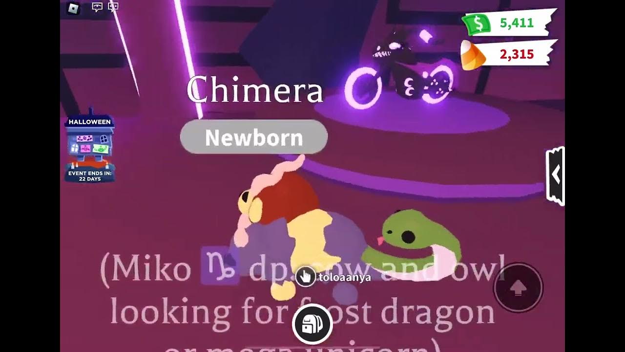 Getting the Chimera in Adopt me! Pets : 3/5 - YouTube