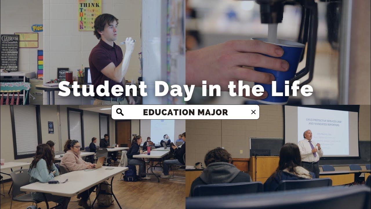 Student Day in the Life: Education - YouTube