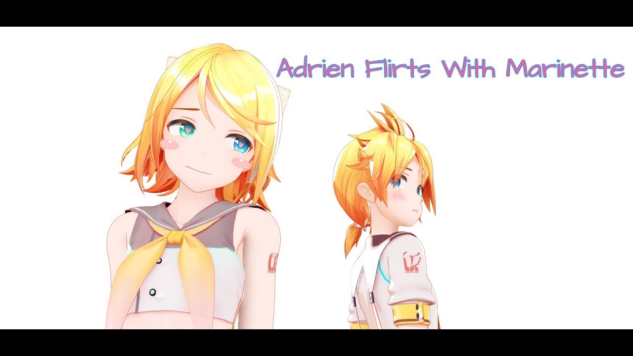 Adrien Flirts With Marinette - || MMD Motion DL || - Miraculous Ladybug ...