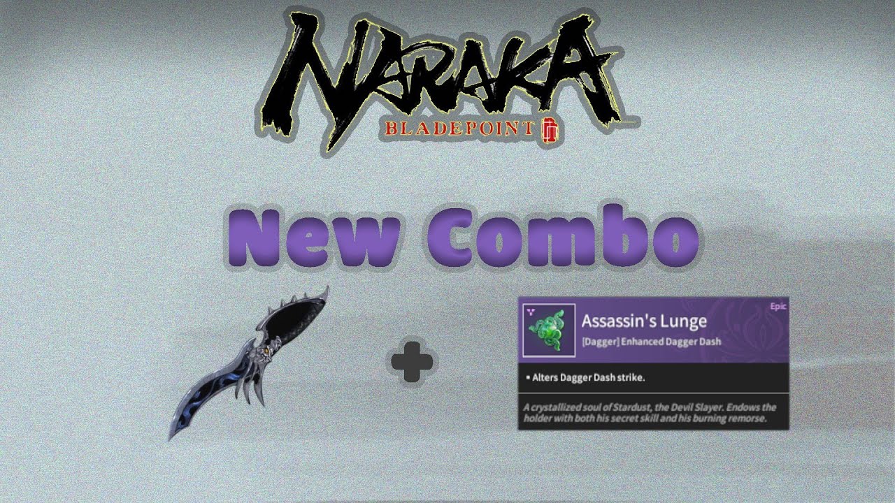 Dagger New Combo | New Update | Naraka Bladepoint - YouTube