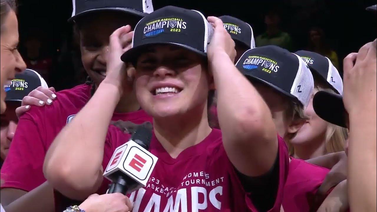 WSU WBB: Washington State Cougars - 2023 Pac-12 Tournament Trophy Presentation 3/5/23 - YouTube
