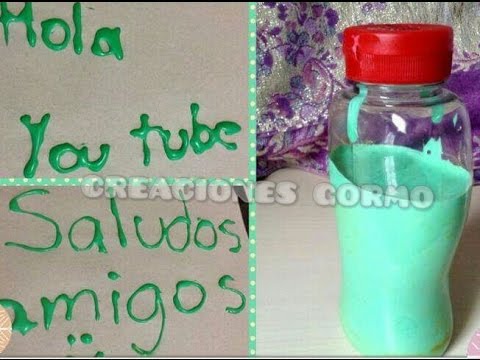 PINTURA CASERA CON VOLUMEN PARA NIÑOS - YouTube