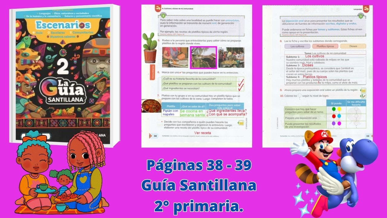 Guía Santillana 2° páginas 38 - 39 - YouTube