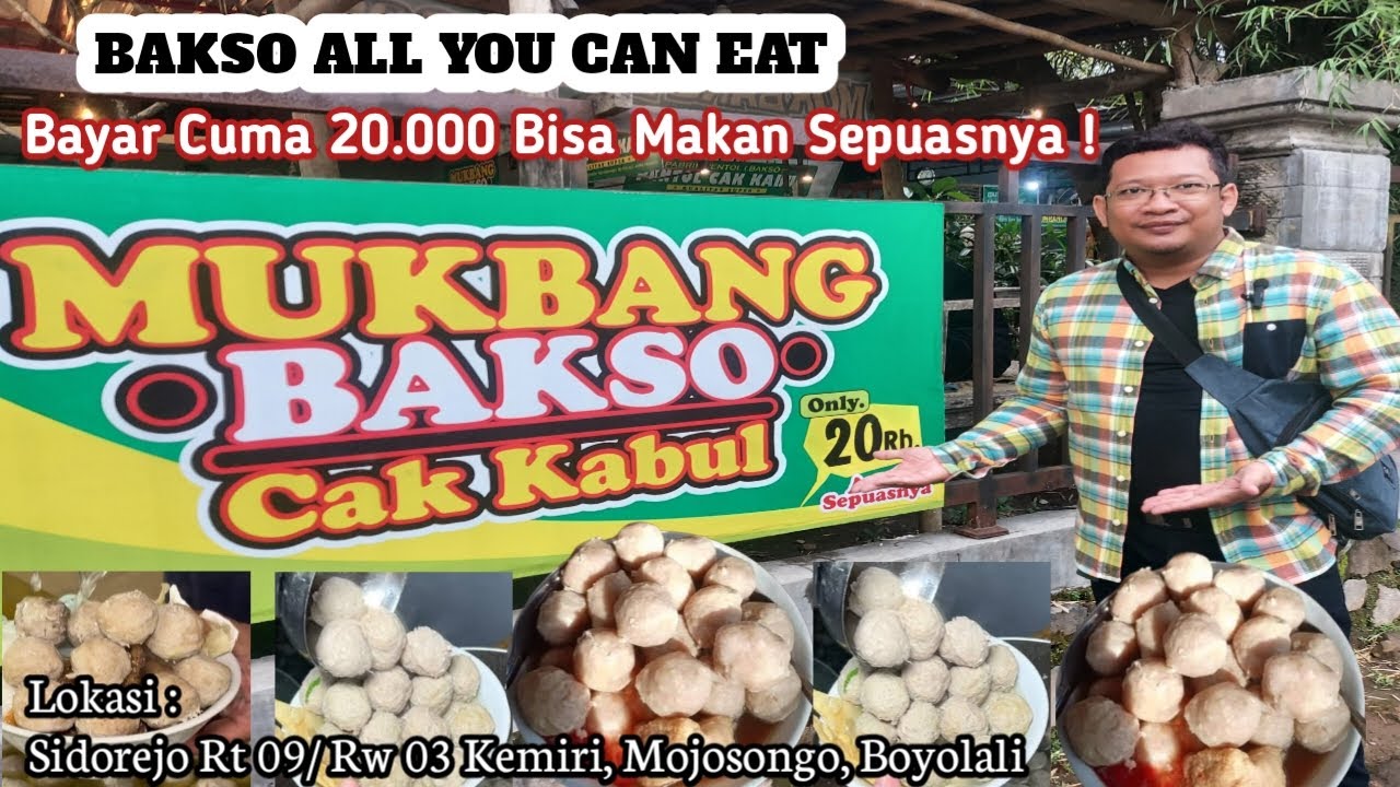 BAKSO ALL YOU CAN EAT ! MAKAN SEPUASNYA CUMA BAYAR 20.000 AJA - YouTube