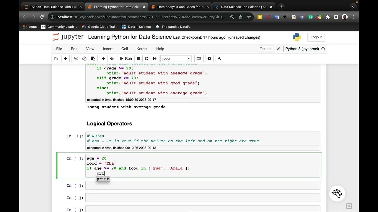 Python Logical Operator - AND - YouTube
