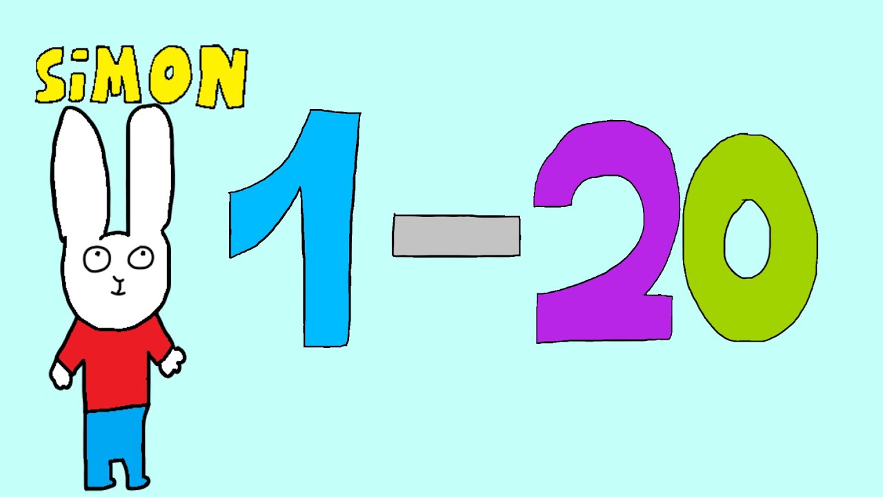 Counting Numbers from 1 to 20 with Simon! - YouTube